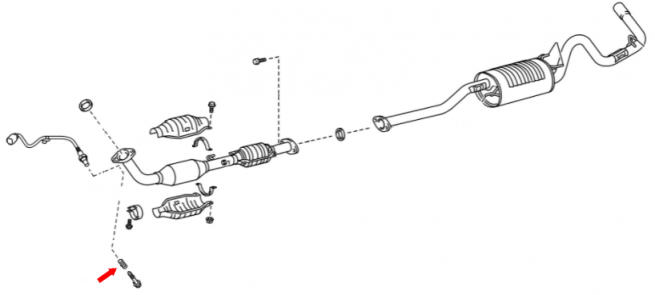 Exhaust Pipe Spring Genuine 2003-2021 - Yota1 Performance, Inc.
