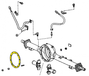 Rear Differential Gasket Genuine 1969-2019 Tundra, Land Cruiser - Yota1 ...