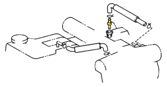 2RZ 2.4L 3RZ 2.7L PCV Valve Genuine 1994-2000 - Yota1 Performance, Inc.