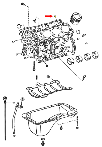 3VZ 3.0L 5VZ 3.4L Cylinder Head Alignment Dowel Genuine 1988-2004 ...