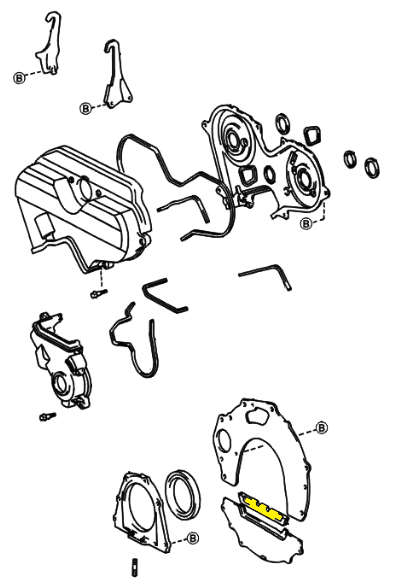 3VZ 3.0L 5VZ 3.4L Flywheel Housing Under Cover Dust Seal Genuine 1988 ...