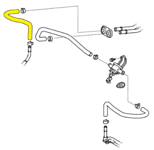 2UZ 4.7L Heater Hose Outlet A Genuine 2000-2004 - Yota1 Performance, Inc.